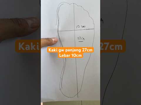 Tips.. Cara ukur lebar kaki lu!!! #sepatubola #shorts