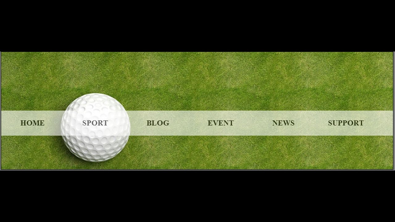 How to create attractive transparent navigation bar, using html and css?