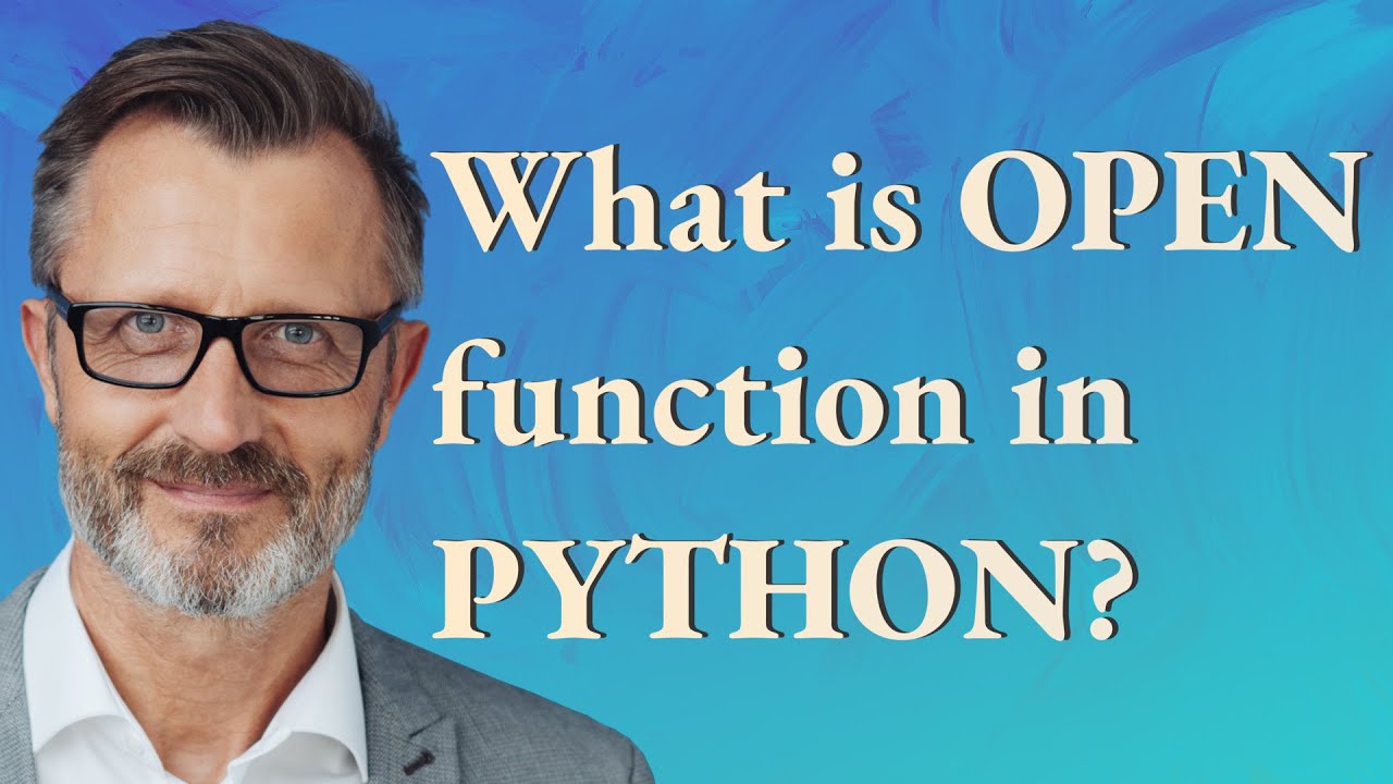What is Open function in Python?