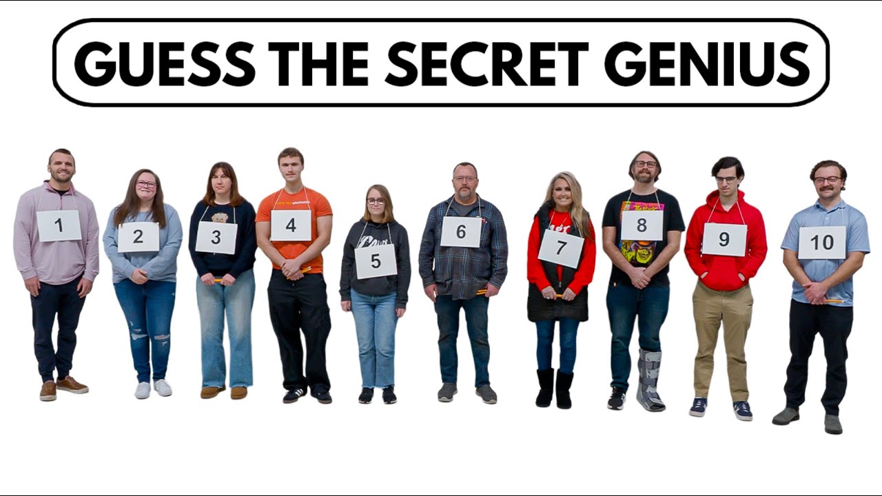 9 People vs 1 Secret Genius
