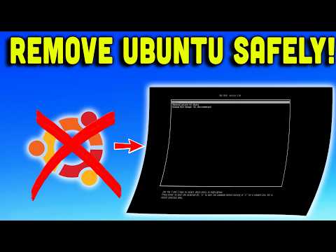 How to Safely Remove Ubuntu Linux from Dual Boot Windows 11 (Step-by-Step Guide)