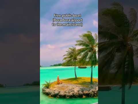 Bora Bora Airport - free public boat transfer