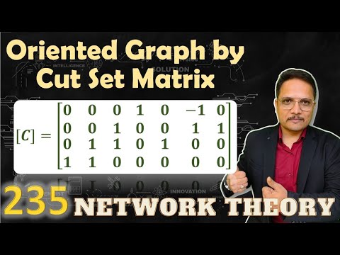 Orient a Graph Using Cut Set Matrix: Step by Step Example Video Lecture ...