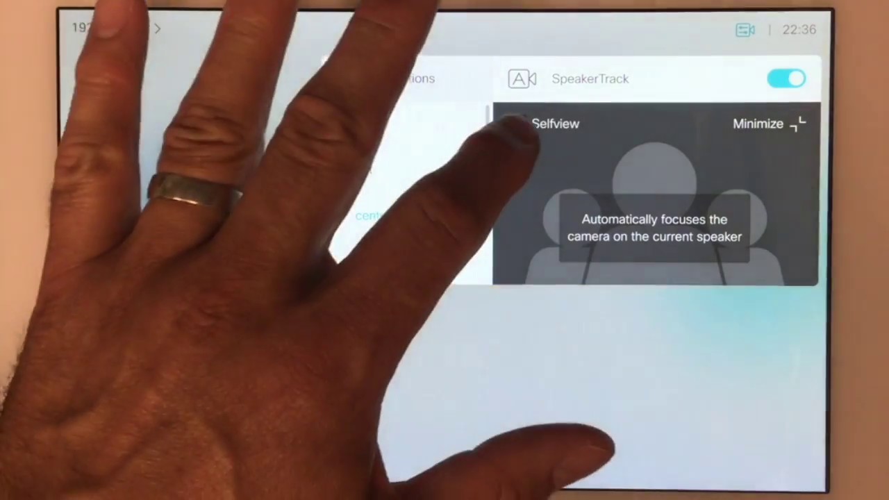 Cisco Touch10 Customization   Camera Controls