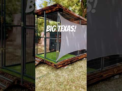 This big Texas Dog Kennel is 🔥🔥🔥 with heat and ac