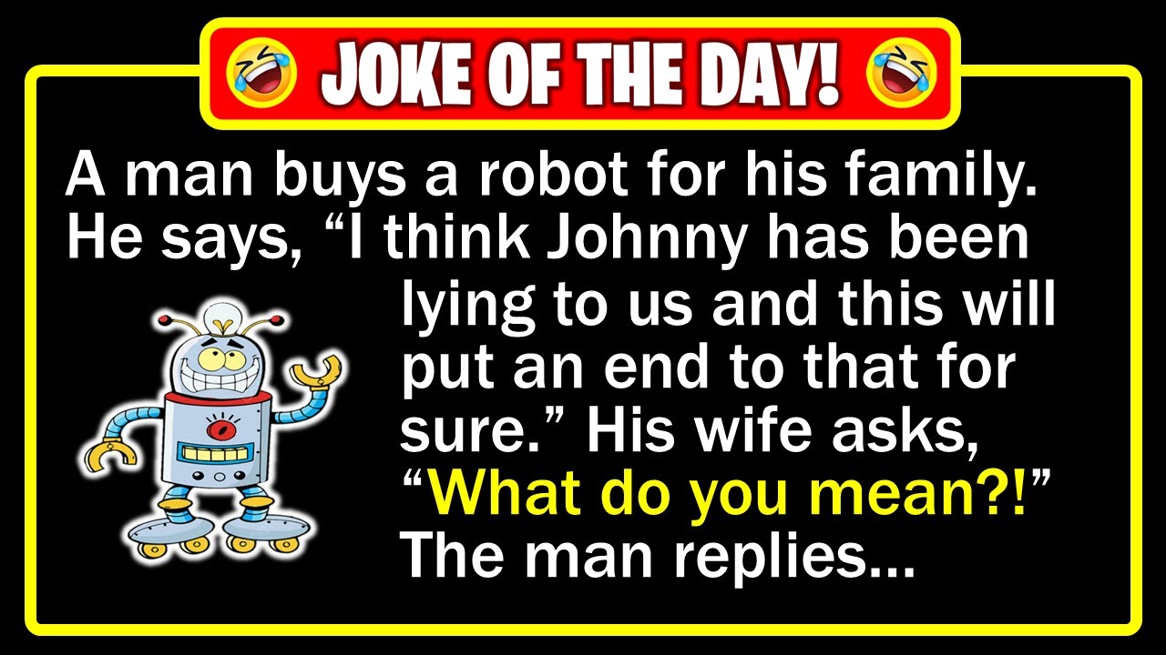 🤣 BEST JOKE OF THE DAY! - A lie-detecting robot reveals more than expected... | Funny Dad Jokes