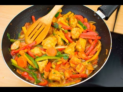Chicken Recipes: How To Make Chicken/Vegetable Sitr Fry | Afropotluck