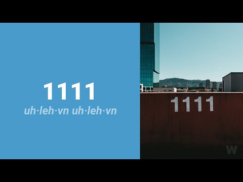How to Pronounce Year 1111?