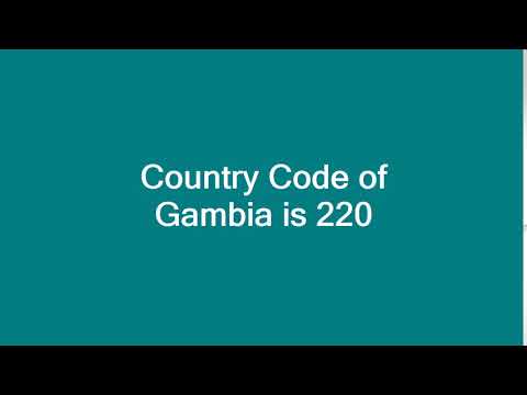 Country Code of Gambia is 220