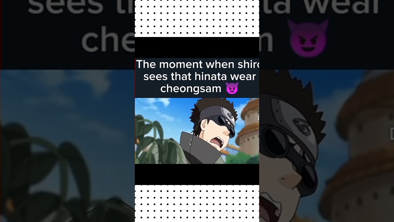 Shiro sees that hinata wear cheongsam