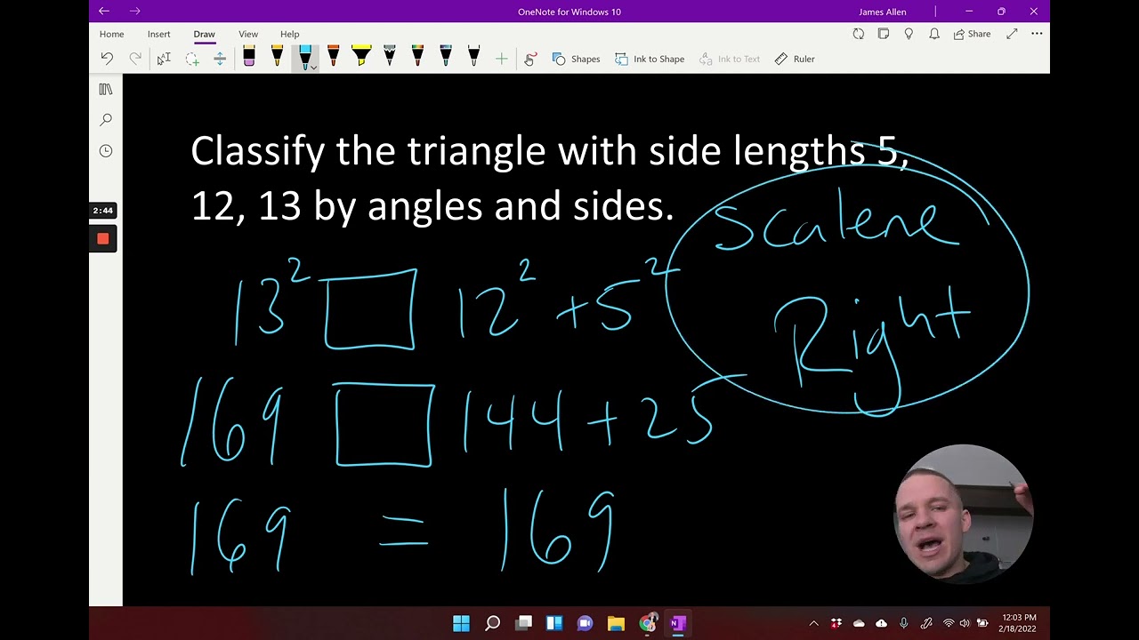Pythagorean Corollary - Geometry