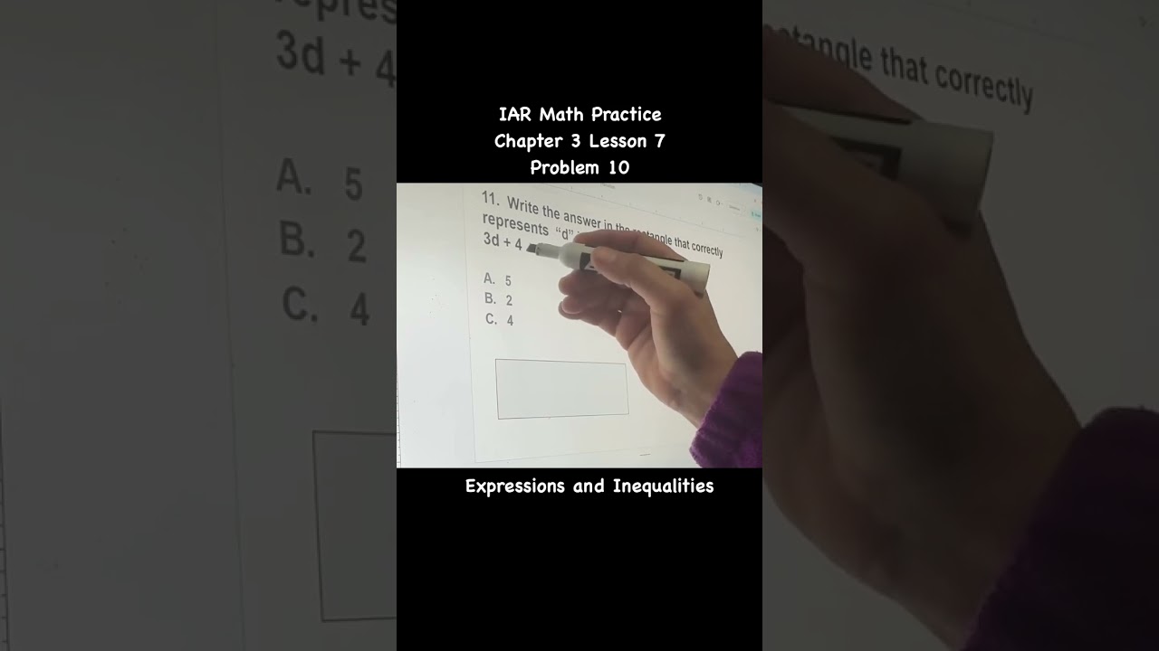 Expressions and Inequalities Problem 11 #mathtutor #mathteacher #mathcourse #trending #expressions