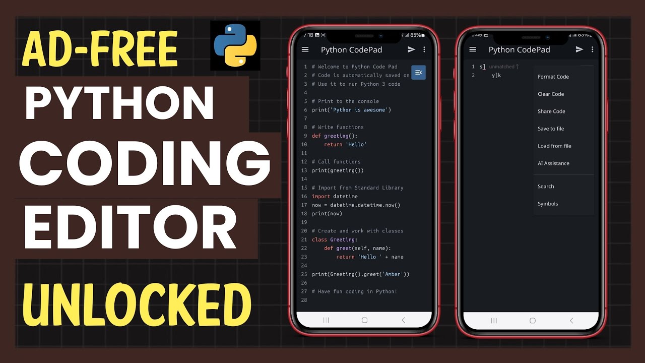 Best Free Python Coding Editor App for Android