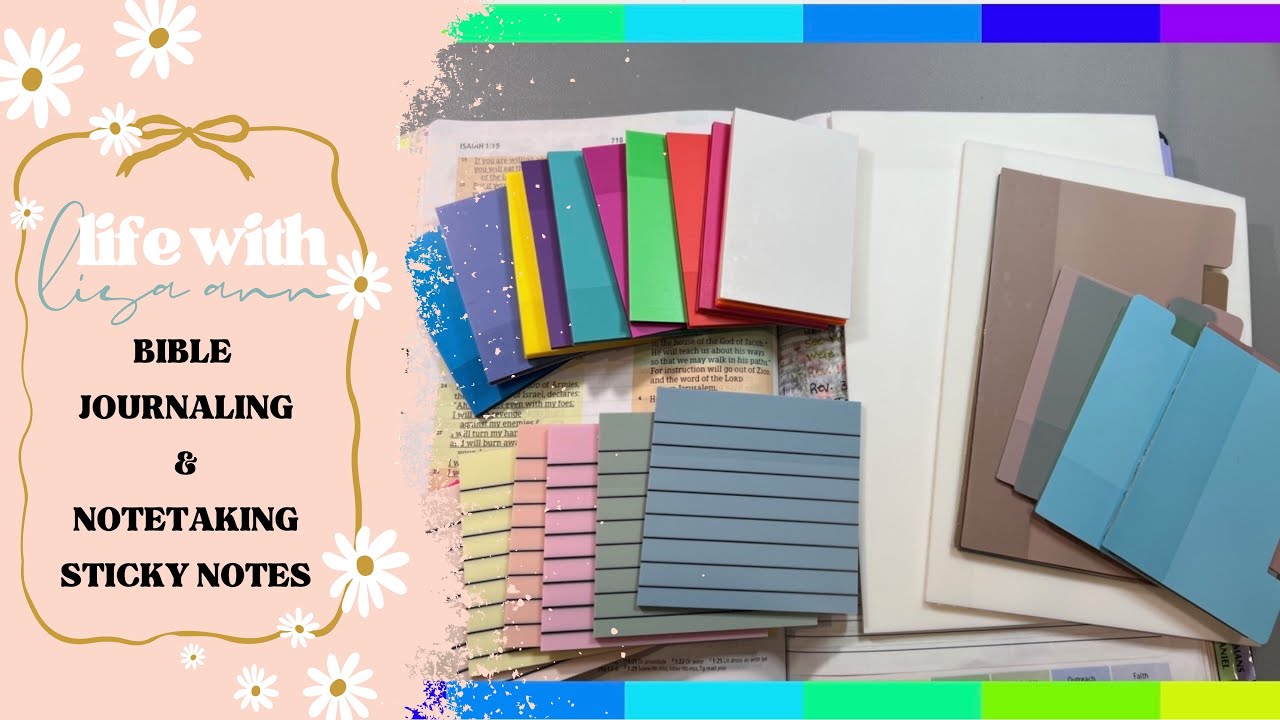 Transparent Sticky Notes for Bible Journaling and Note Taking! 📖 