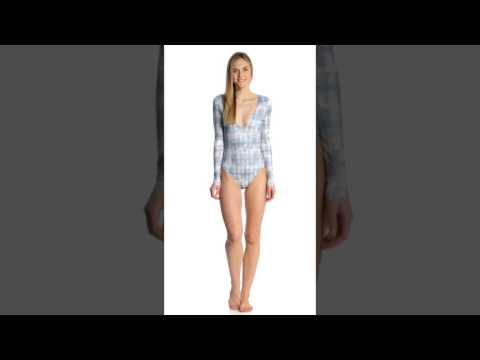 Billabong Mas Tropical L/S One Piece Swimsuit | SwimOutlet.com