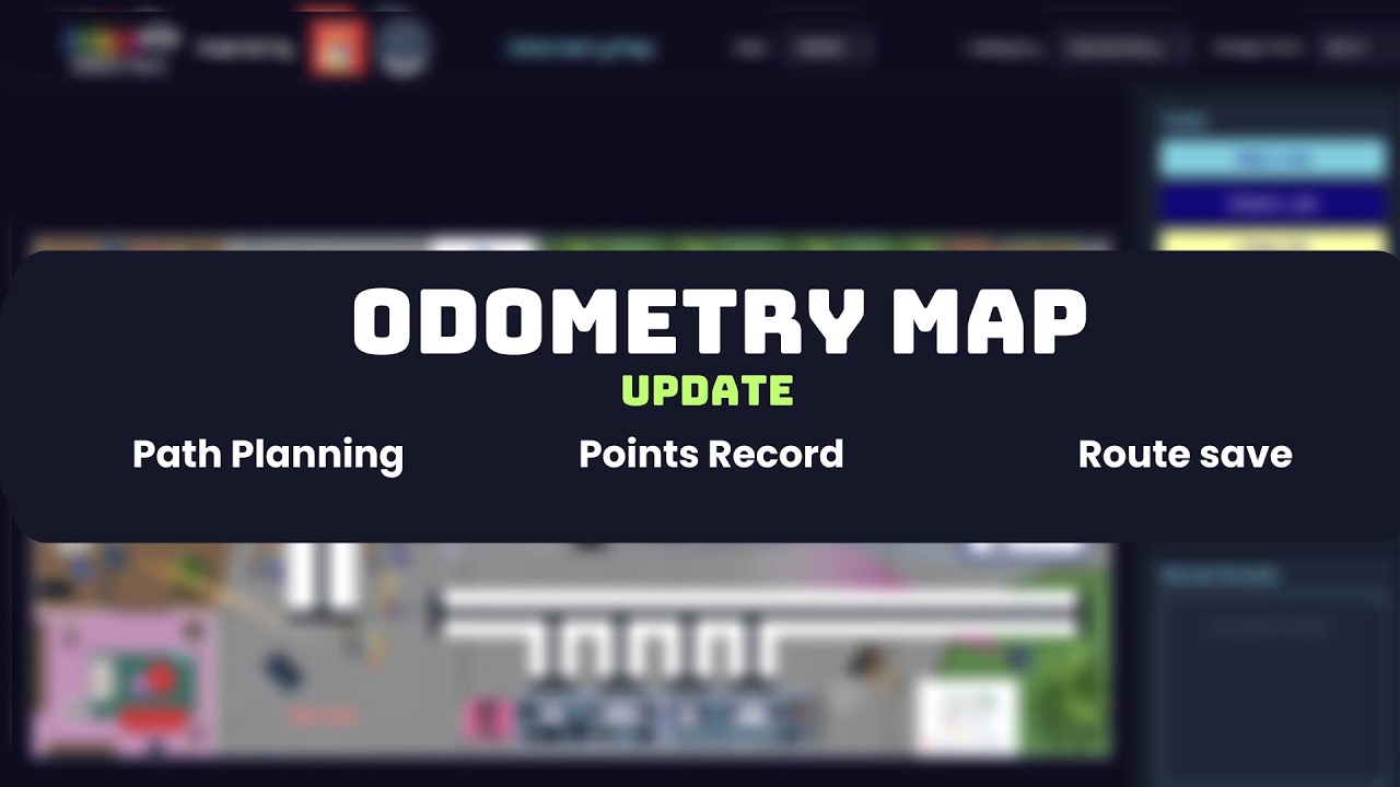 [WRO TOOL] OdomMap UPDATE - PATH PLANNING, ROUTE SAVE, OFFLINE VERSION | WRO 2026