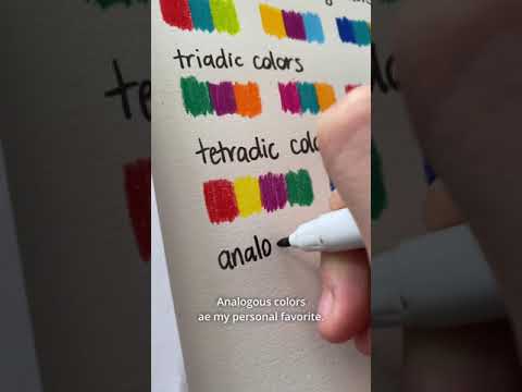 Choosing Colors with Color Harmonies & the Color Wheel #shorts