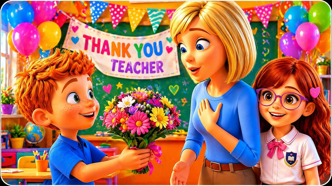 Thank You Teacher Song for Kids 🎵  Teacher Appreciation Week | Gratitude Activities