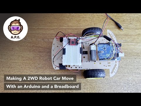 Making A 2WD Robot Car Move With an Arduino and a Breadboard