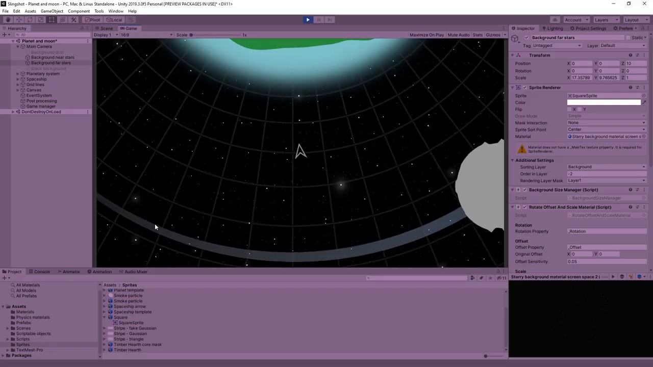 2D starry background shader using Shader Graph in Unity - tutorial
