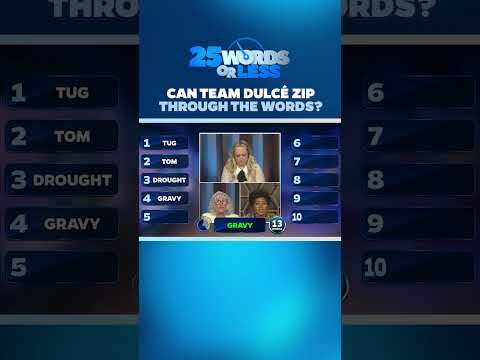 Team Dulcé needs to zip through the words to take home the big prize! Watch to find out if they win!