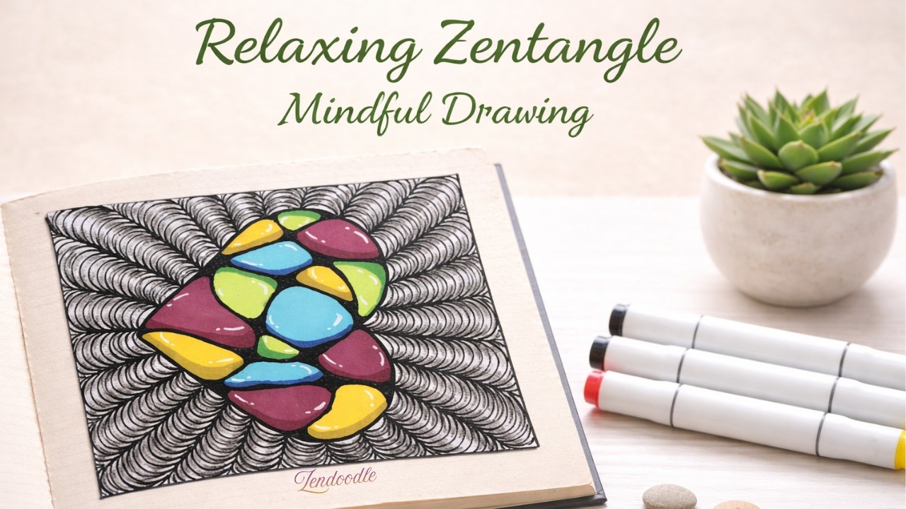 Easy Zentangle Tutorial – Relaxing Doodle Art for Beginners
