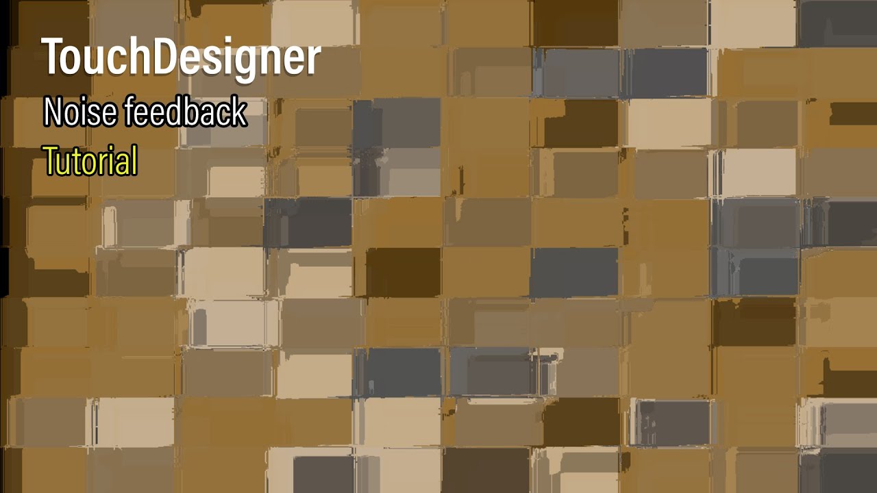 touchdesigner tutorial - create painted style tiles