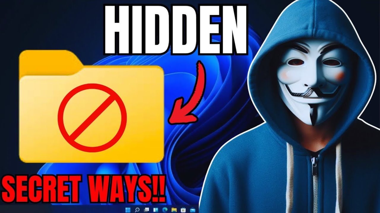 Hide your files like a hacker ( 10 Ways )