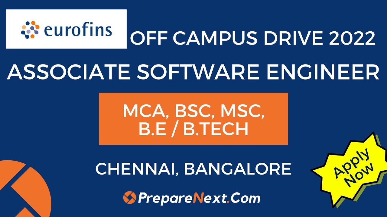 Eurofins IT Solutions off Campus drive 2022 | Associate Software Engineer |IT Job | Engineering Job