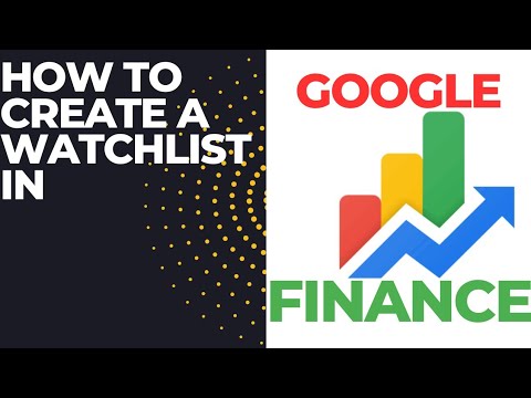 How to create a New watchlist in Google Finance #googlefinance #watchlist #stockmarket