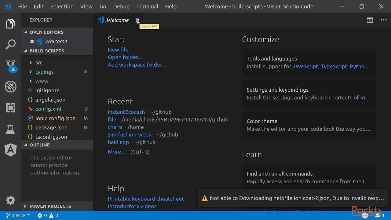Ionic Framework:Tip Trick & Techniques:Automating Production Builds&App Signing-Android|packtpub.com