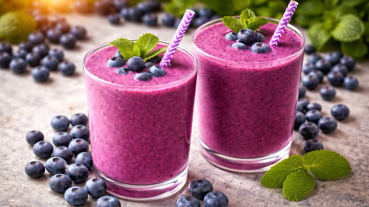 Blueberry Smoothie Recipe | Healthy Breakfast Smoothie in 10 Minutes