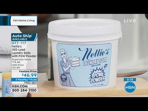 Nellie's 300Load Laundry Soda with POW Powder