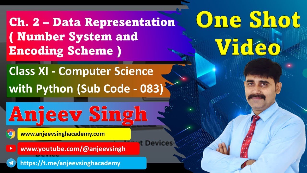 Ch 2 Data Representation | Number System and Encoding Scheme | Binary Octal Hexadecimal Decimal