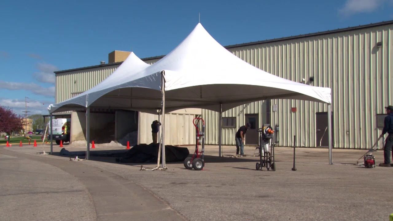Drive-up COVID-19 Testing Setup