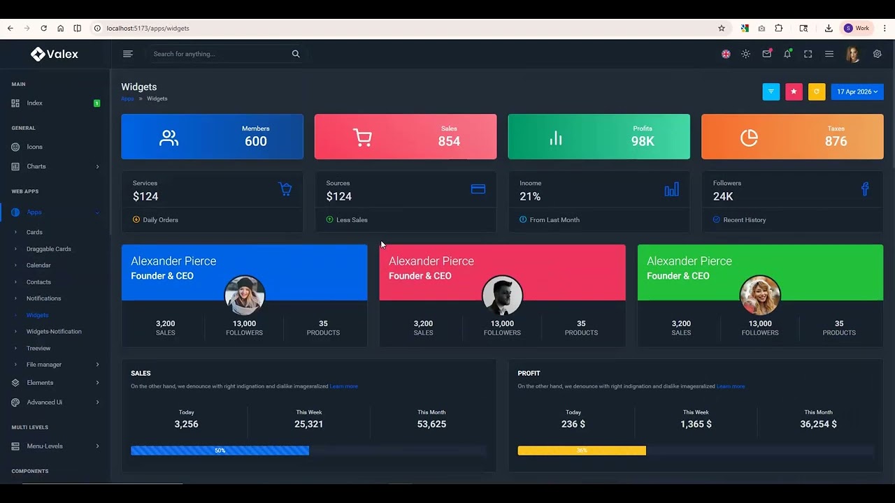 Installation process of Valex React JavaScript Admin Dashboard Template