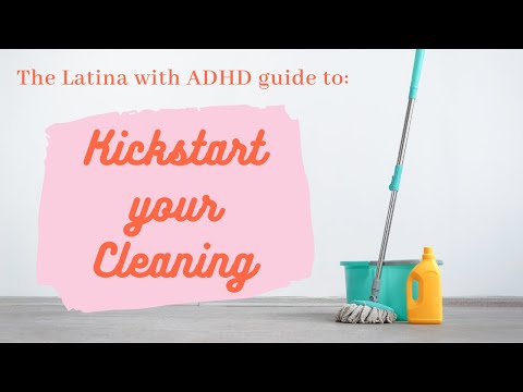 Cleaning with ADHD! Helpful free PDF guide to kickstart your cleaning routine!