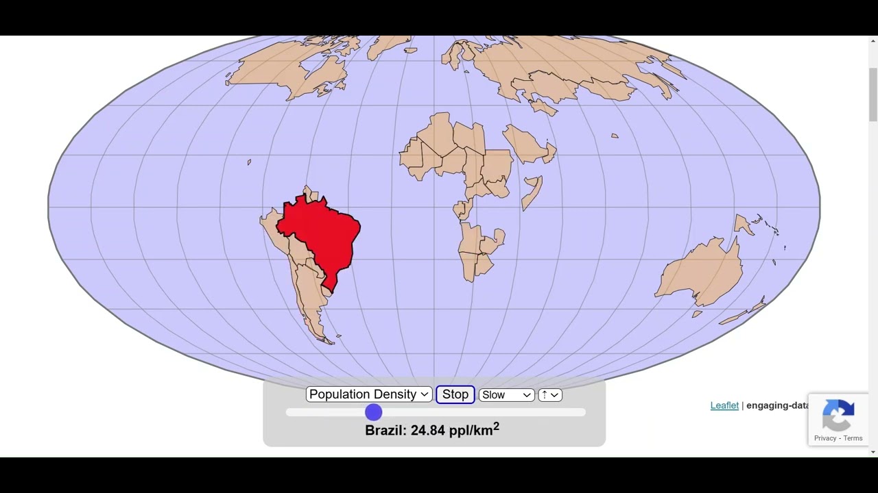 Assembling The World By Country From Lowest To Highest Population Density