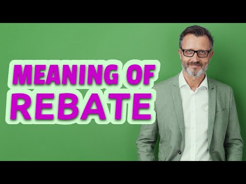 Rebate | Definition of rebate