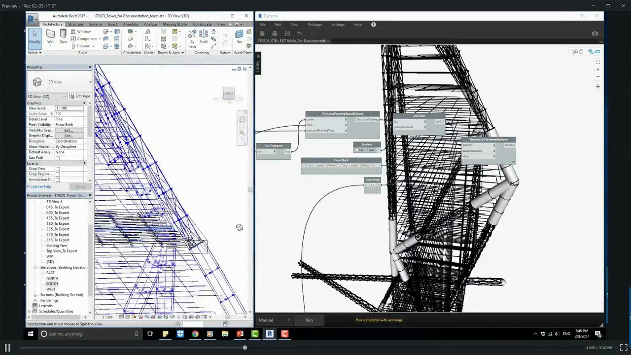 Single Click Tower Part 7 - Creating Beams