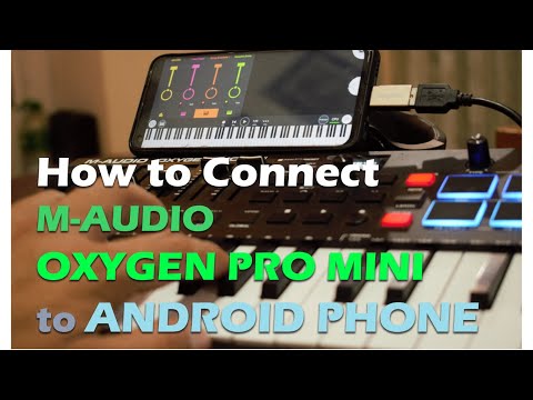 How to connect M-Audio Oxygen Pro Mini Midi Controller to Android Phone OTG? FL Studio Mobile