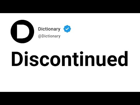 Discontinued Meaning In English