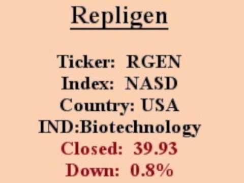 $RGEN will this stock make you $ Great Sales Q/Q closed in above avg vol 1 min video
