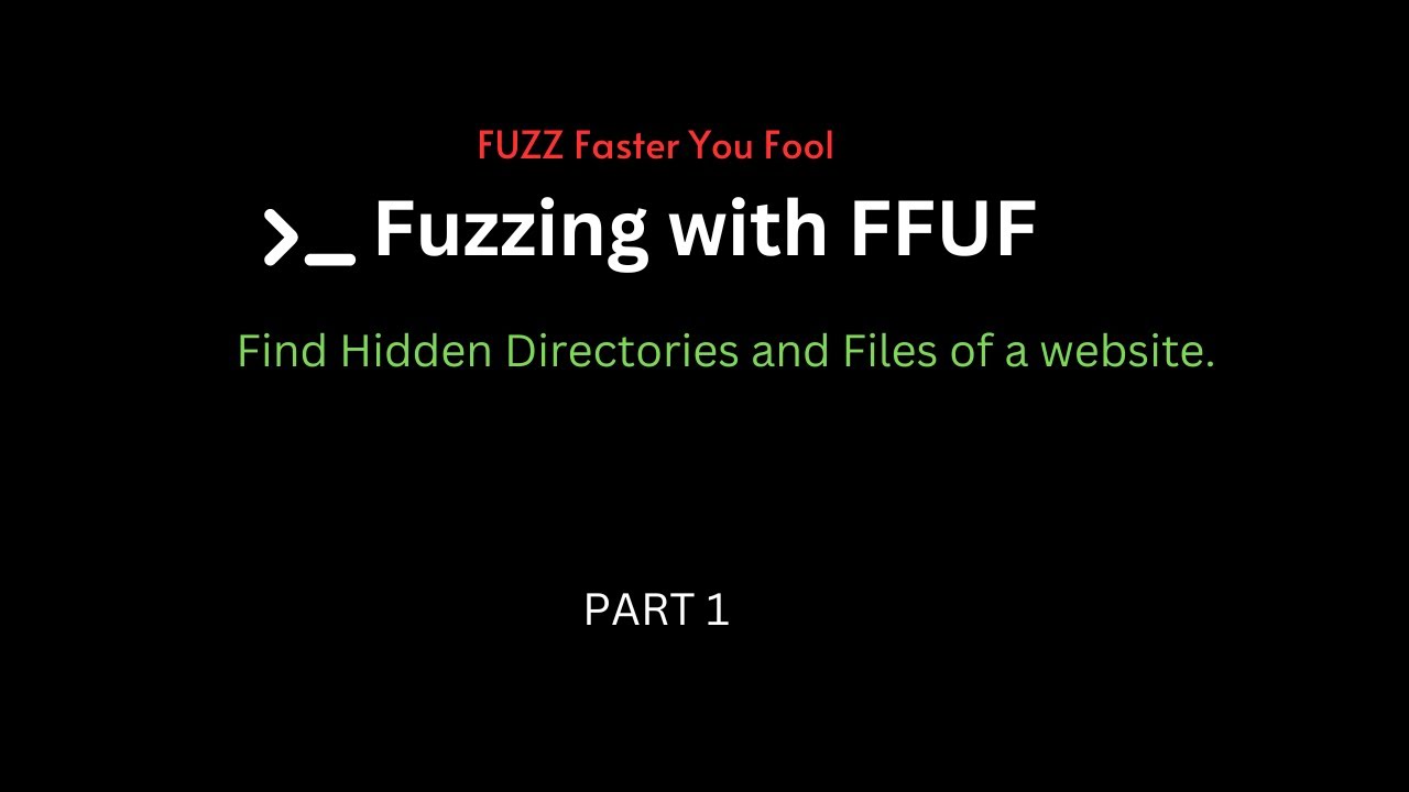 FFUF for Beginners: The Fast and Easy Way to Fuzz Your Web Targets! | Part 1