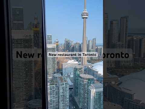 New restaurant in Toronto with panoramic views of downtown Toronto & CN Tower - Aera at The Well