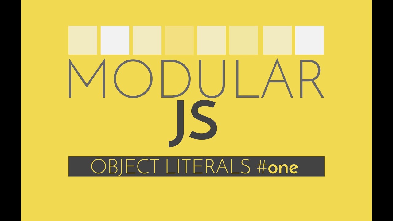 Modular Javascript - Javascript Tutorial on the Object Literal Pattern