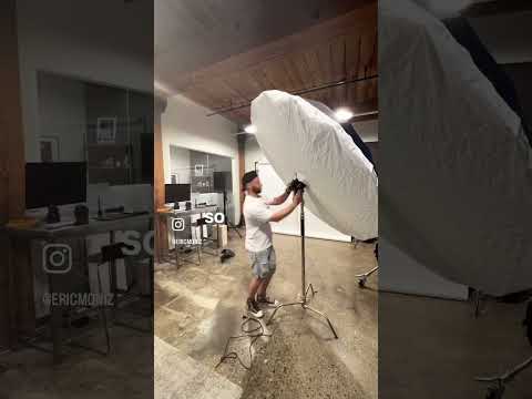 Headshot photography lighting set up