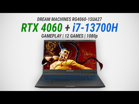 GeForce RTX 4060 Laptop (140W) + Core i7-13700H: Test in 12 games at 1080p