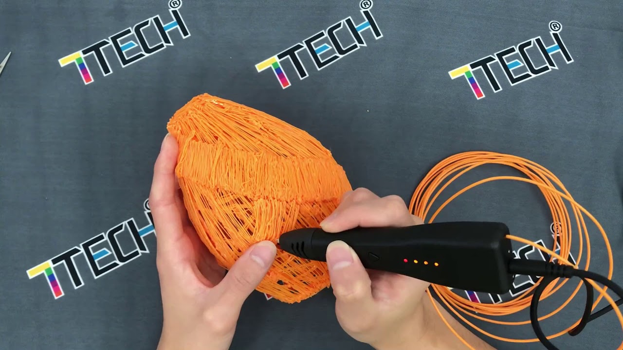 Magic! How to use 7TECH 3D Pen to draw a pineapple?