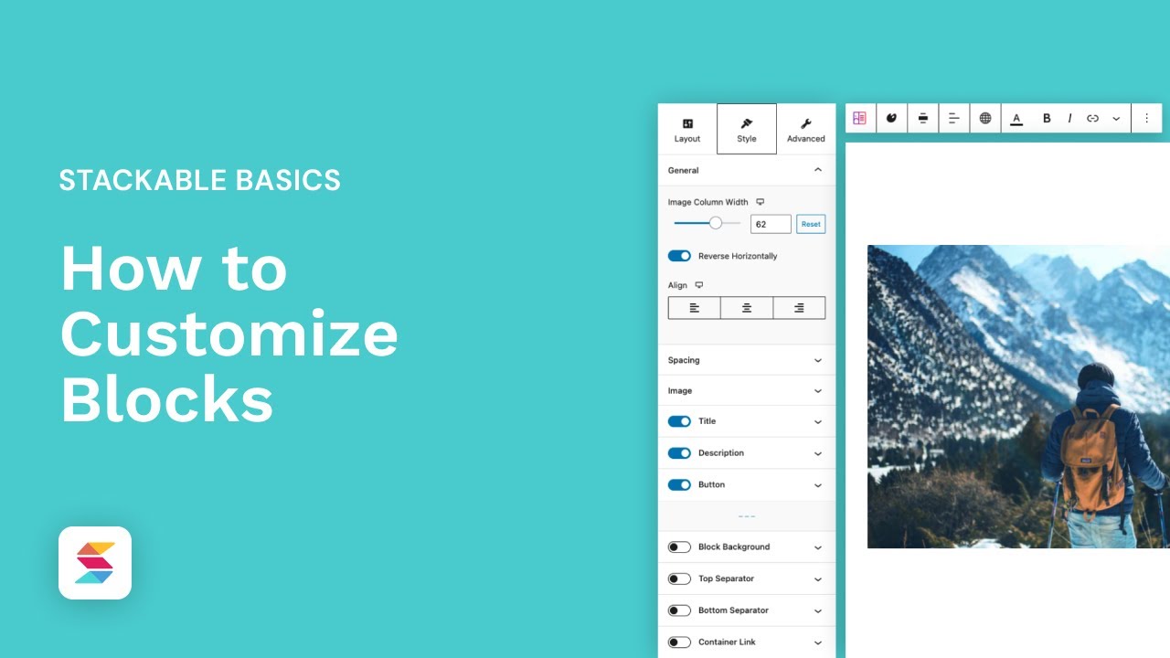 How to Customize Stackable Blocks